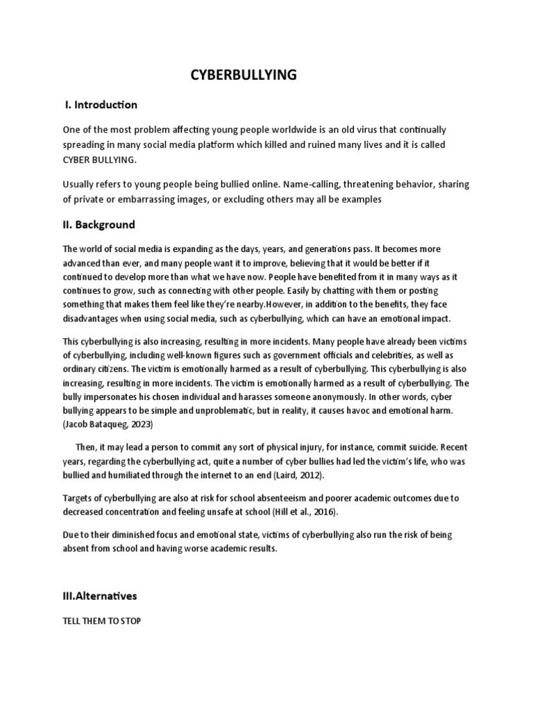 Cyberbullying | Download Free PDF | Cyberbullying | Bullying