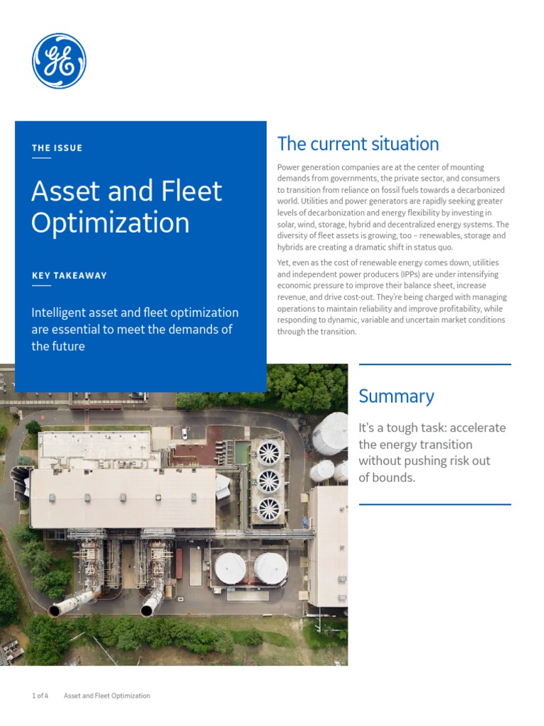 Future of Asset and Fleet Issue Brief From Ge Digital | Descargar gratis PDF | Low Carbon ...