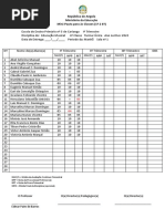 Mini-Pauta Escolar para 1ª Classe | PDF