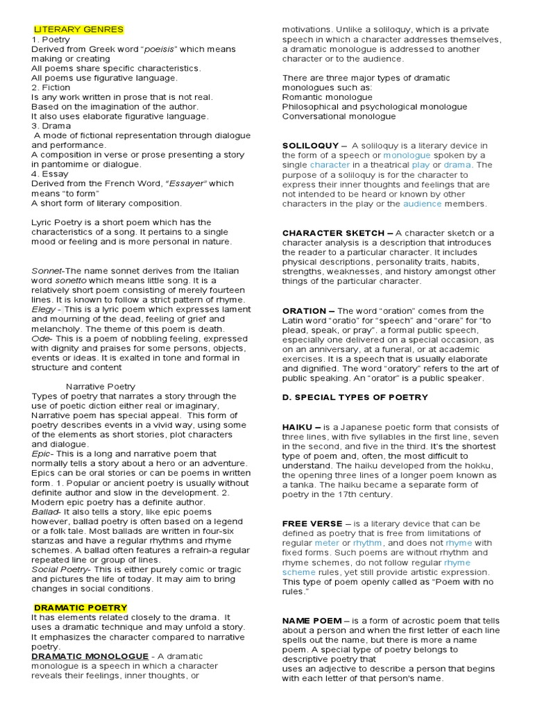 21st Century Literature REVIEWER | PDF | Poetry | Monologue 21st Century Literature REVIEWER | PDF | Poetry | Monologue