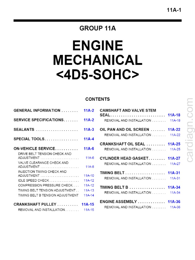 Engine Mechanical | PDF