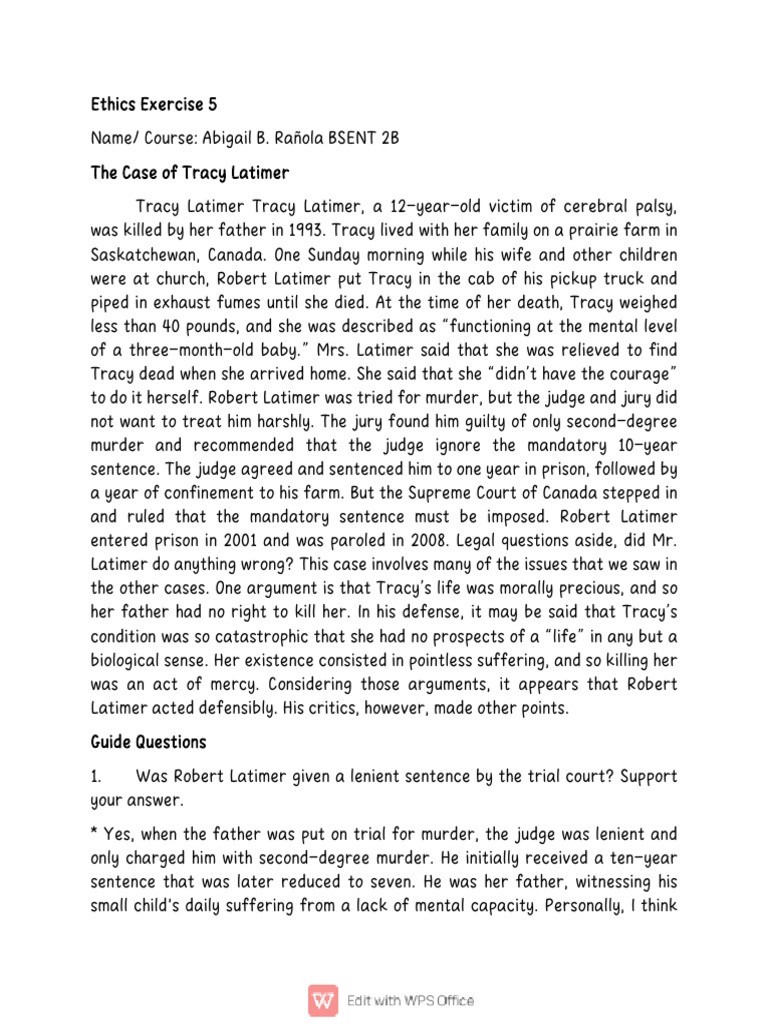 Exercise 5 | PDF | Criminal Justice | Crime & Violence