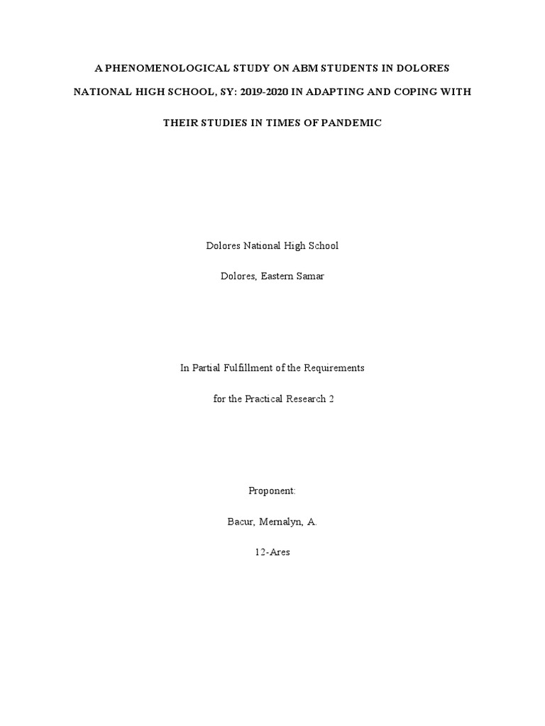 PR2 ARES Research Proposal Final | PDF | Educational Technology | Distance Education