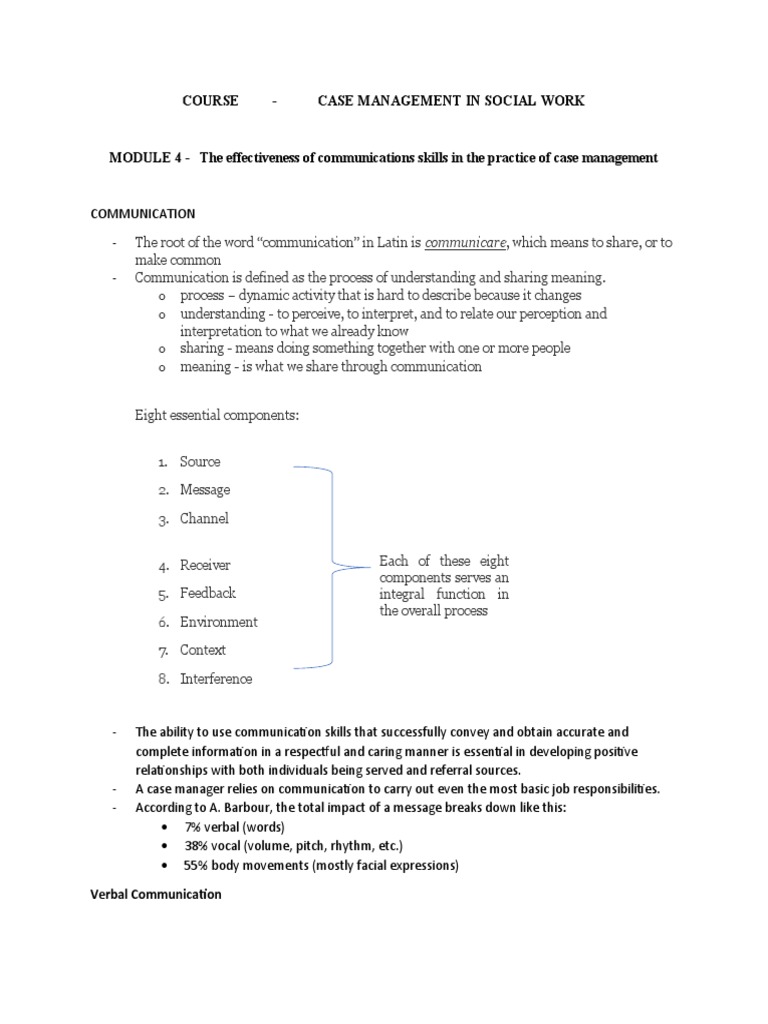 Module 4 Case Management | PDF