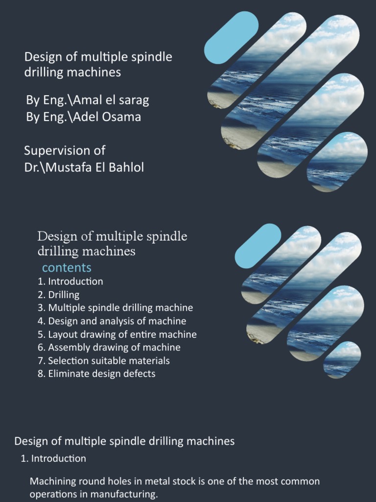 Master Design Presentation | PDF | Drilling | Drill