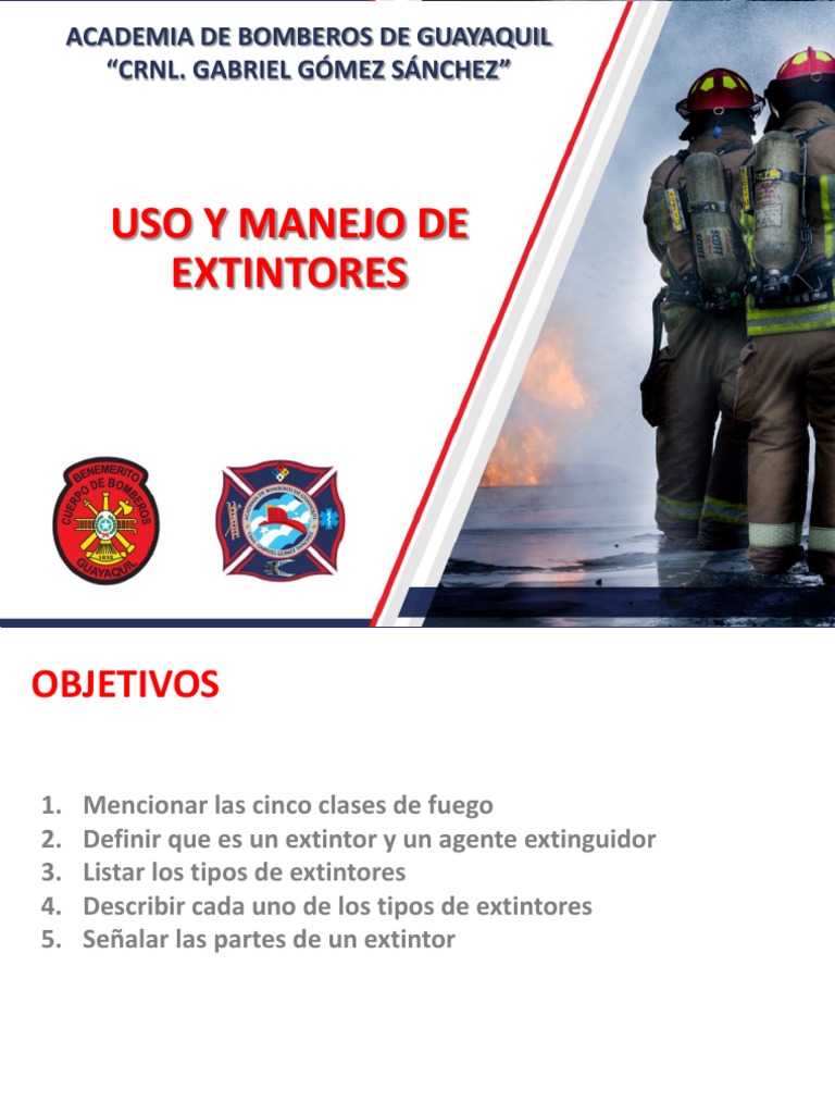 8. USO Y MANEJO DE EXTINTORES | PDF | Incendios | Agua