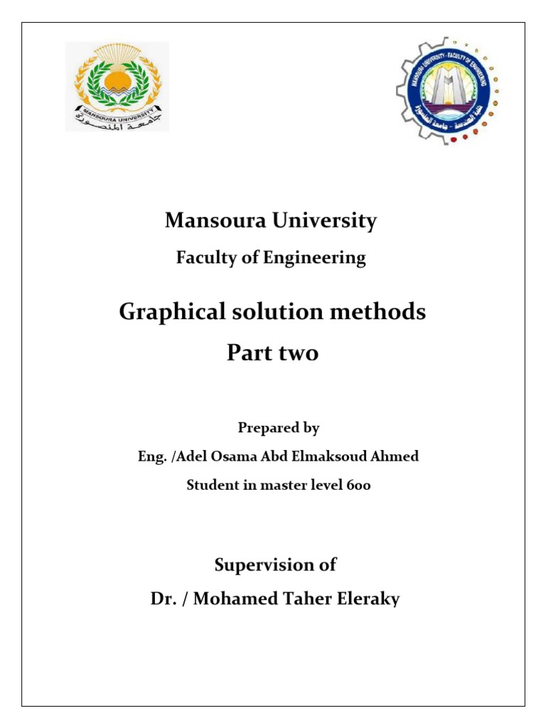 Graphical Solution Methodspart2 | PDF | Mathematical Optimization | Applied Mathematics