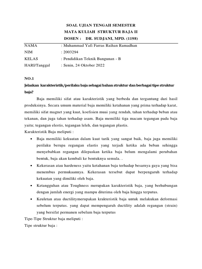 Uts Baja Ii 2022 | PDF