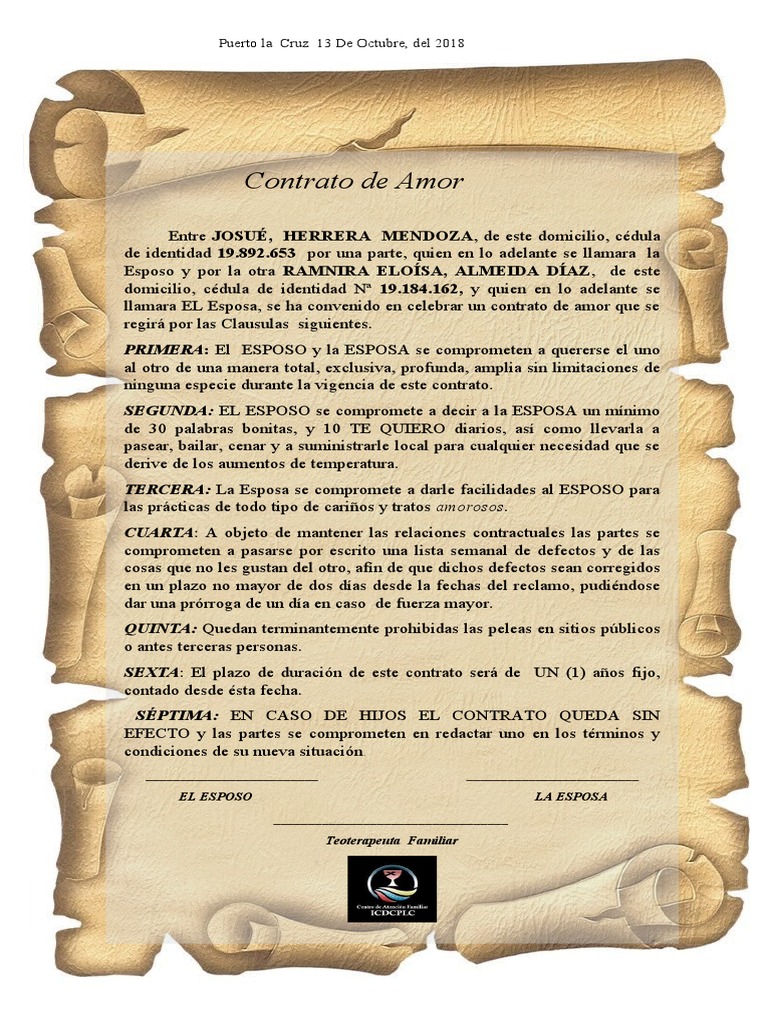 Contrato de Amor | PDF