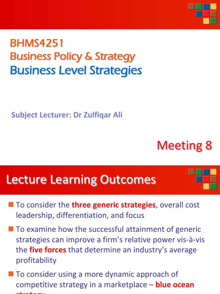BHMS4251 Business Policy & Strategy | PDF | Strategic Management ...