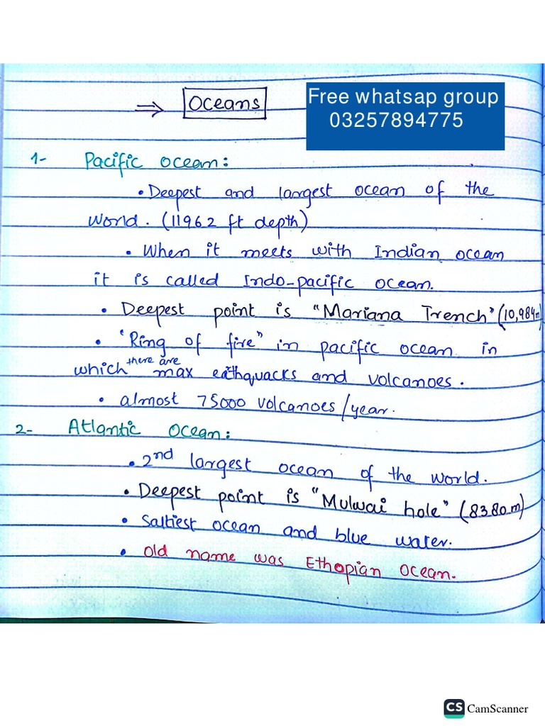 Important Hand Written Notes PPSC FPSC | PDF