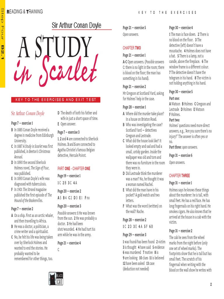 Sir Arthur Conan Doyle - A Study in Scarlet (Reading & Training) - 2006 ...