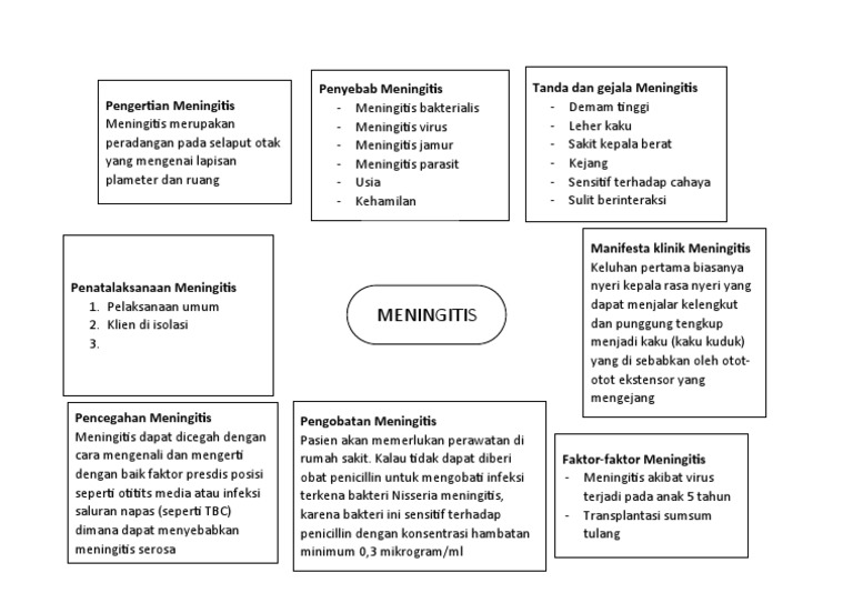 Mind Mapp Meningitis | PDF