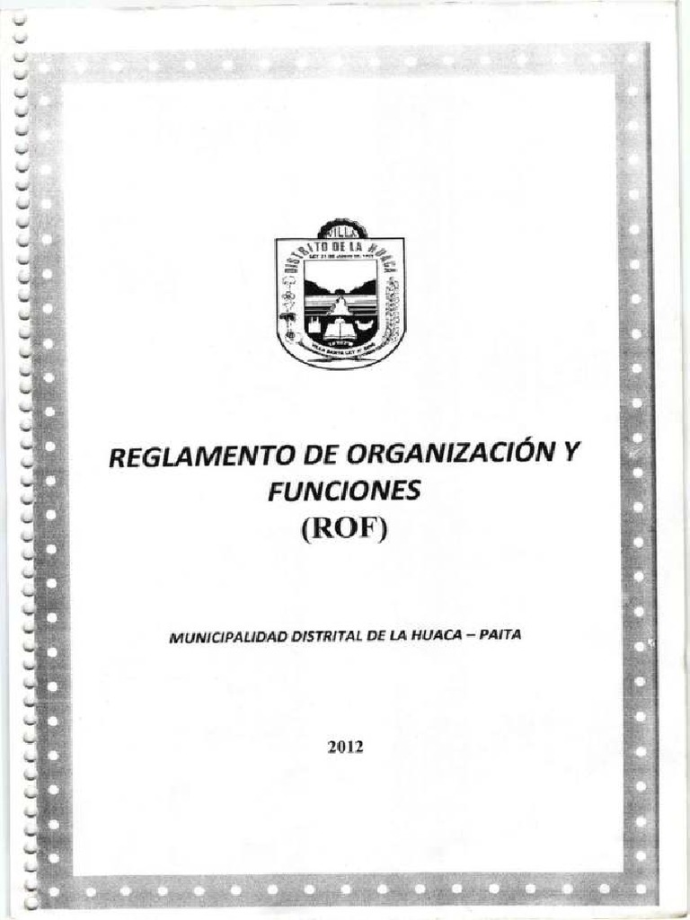 Reglamento que aprueba la nueva estructura orgánica y el reglamento de organización y funciones ...