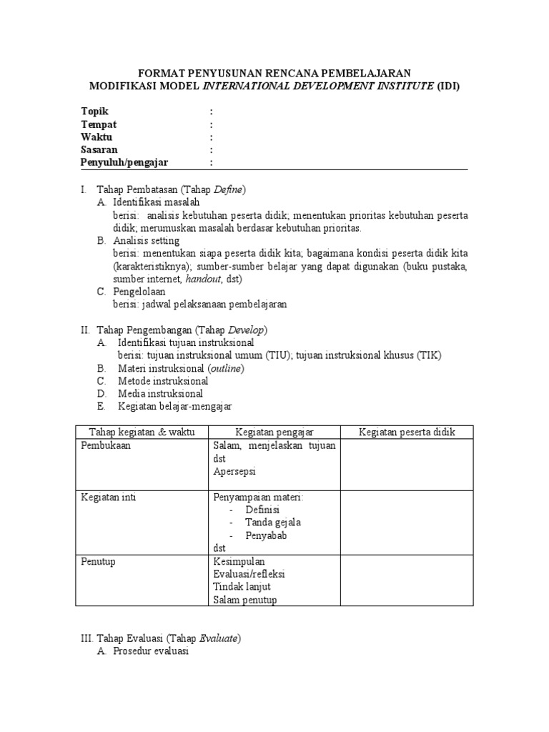 FORMAT Sap Model IDI | PDF