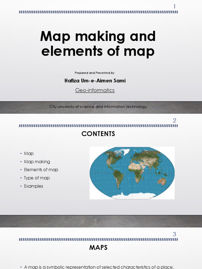 95ca55 - Map Making and Elements of Map | PDF