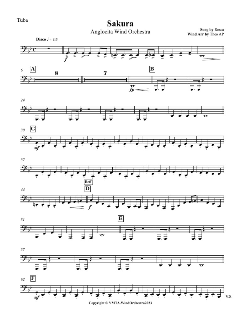 Sakura - Tuba | PDF