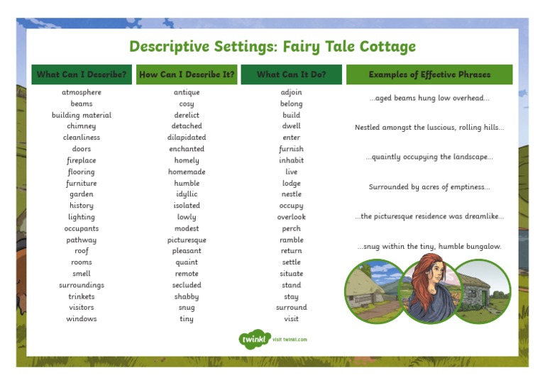 Descriptive Settings for Fairy Tale Cottages | PDF