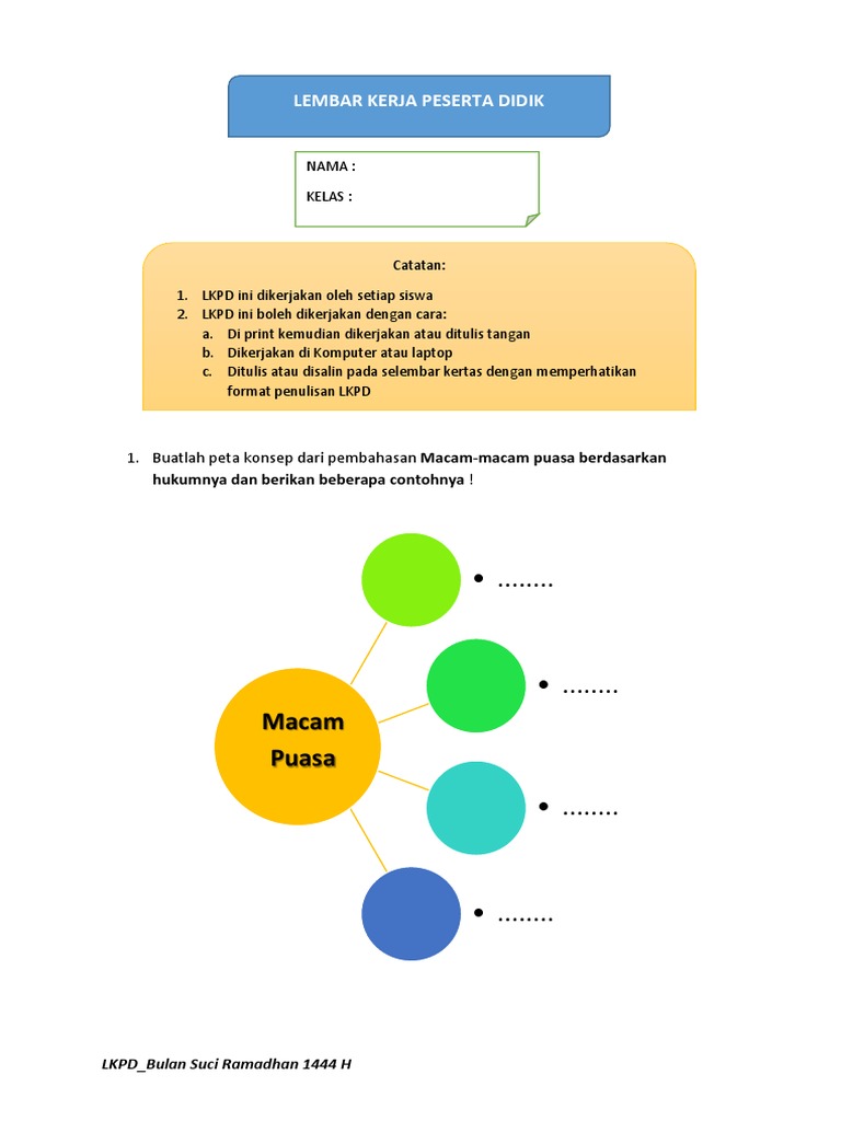 LKPD Ramadhan 1444 H - 1 | PDF