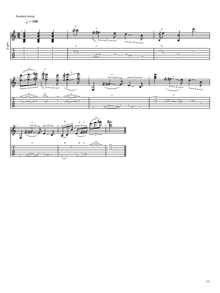 Tim Henson X Bad Rabbits Tabs | PDF | Character Encoding | Encodings