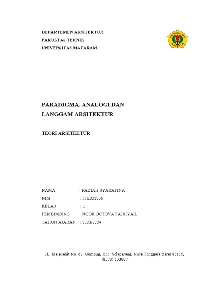 Paradigma dan Langgam Arsitektur Modern | PDF