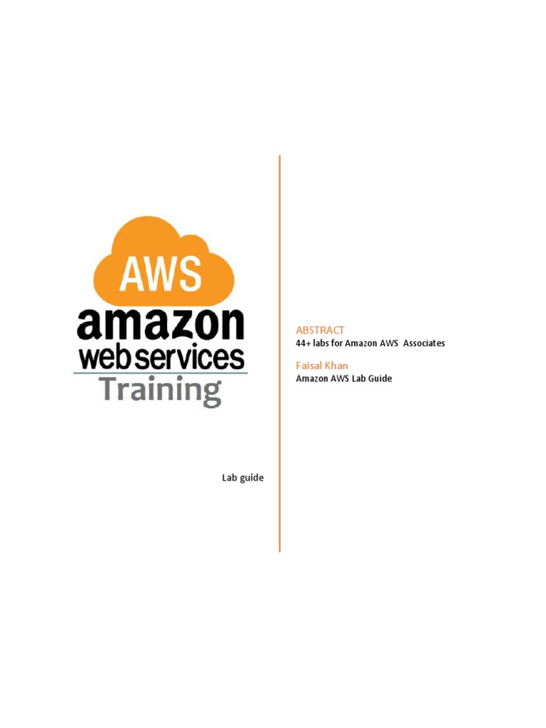 Lab Guide: 44+ Labs For Amazon AWS Associates Amazon AWS Lab Guide ...