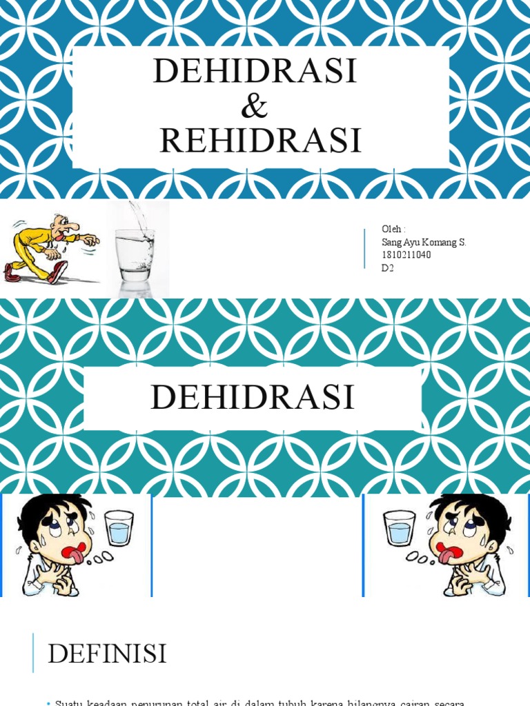Dehidrasi Dan Rehidrasi | PDF