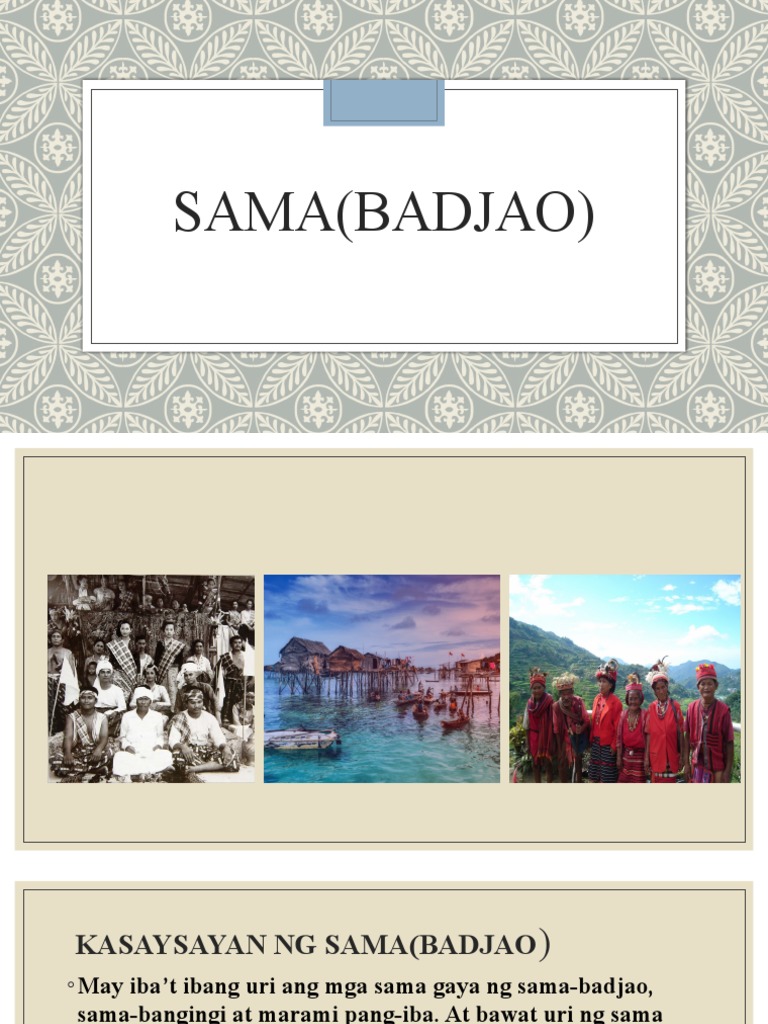 Sama (Badjao) | PDF