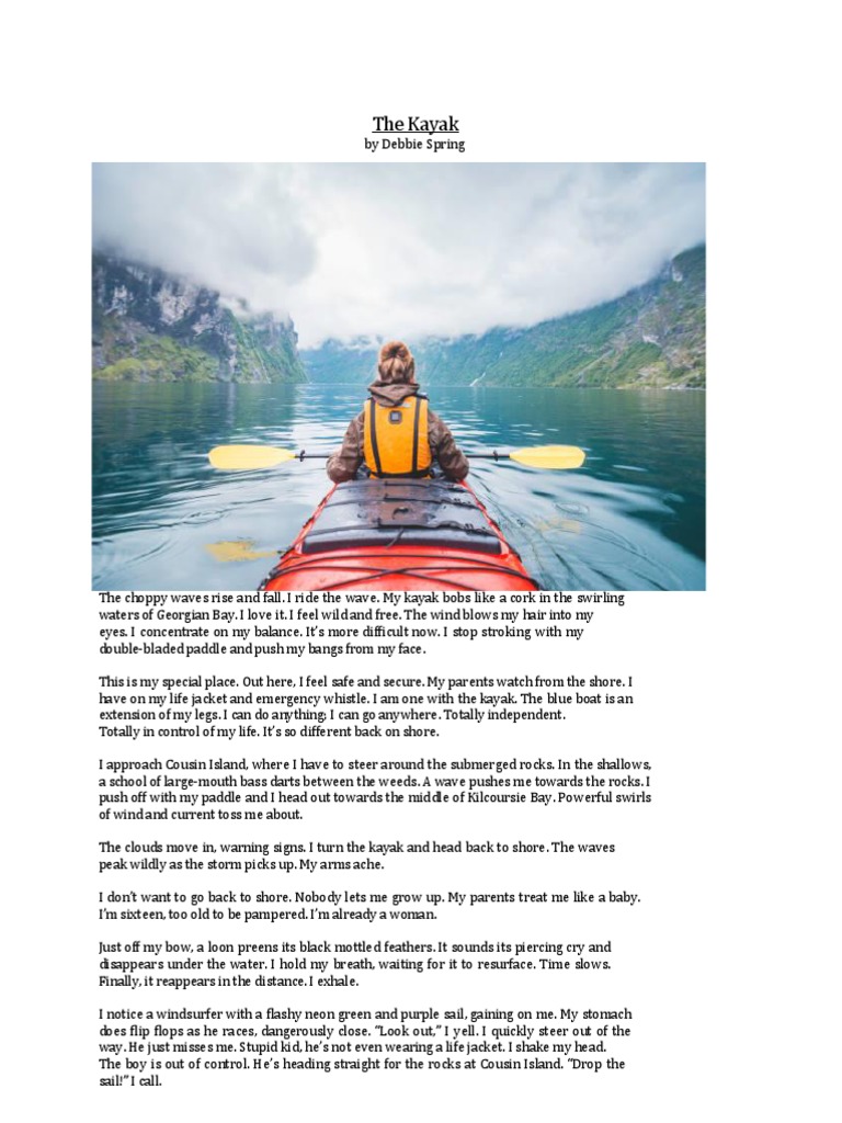 The Kayak | PDF | Kayak | Water Sports