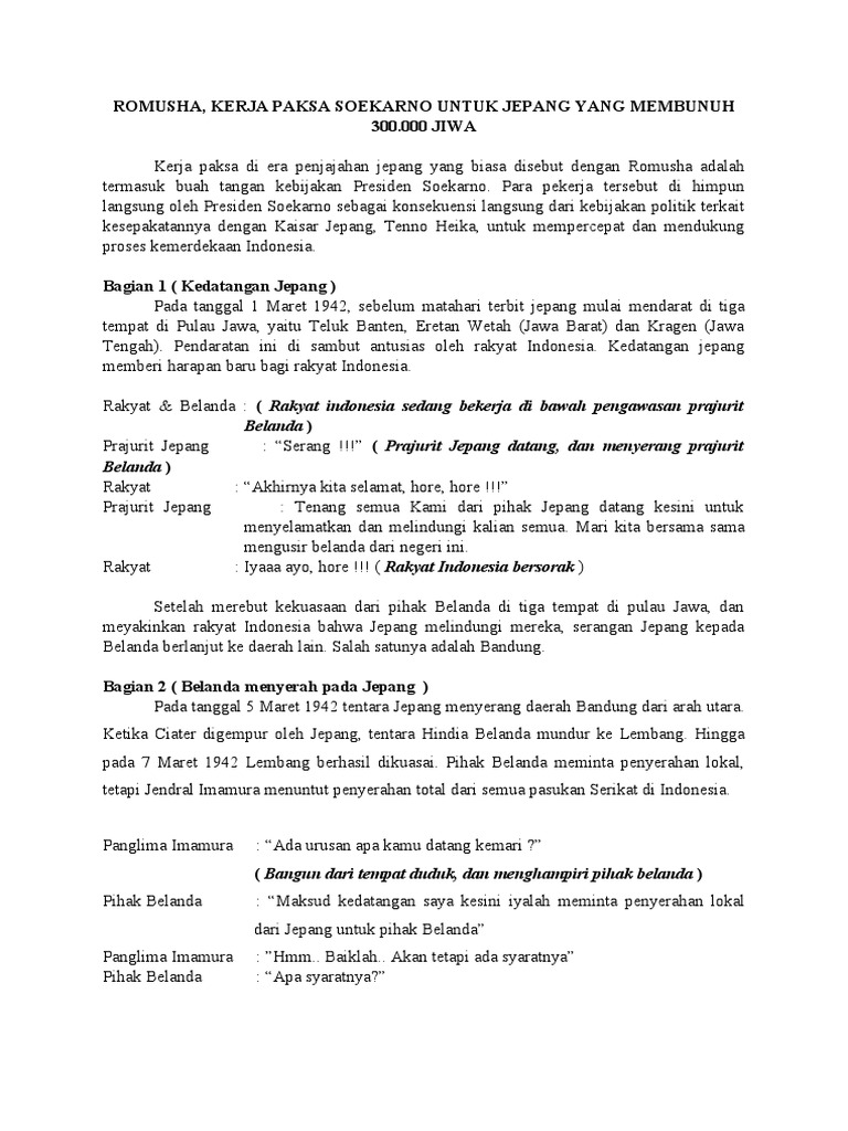 Romusha | PDF | Sejarah