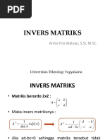 Matriks Invers 3 X 3 | PDF