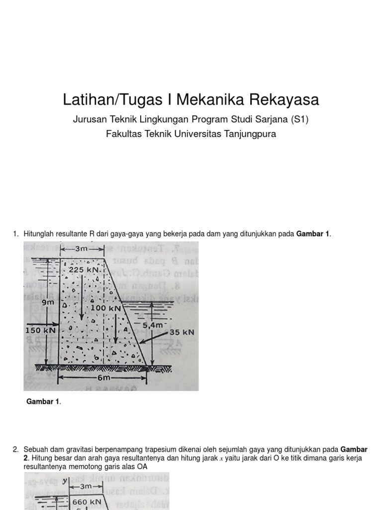 Latihan Tugas Mekanika Rekayasa | PDF