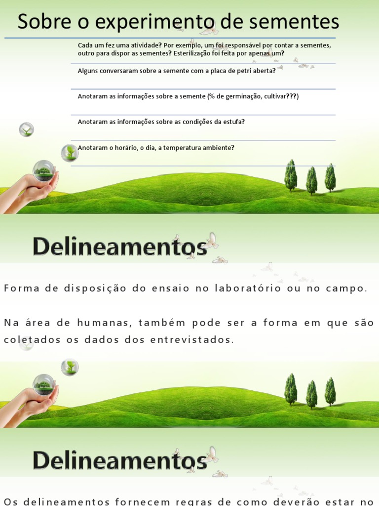 Experimentação Agrícola Aula 2 17.08 | PDF
