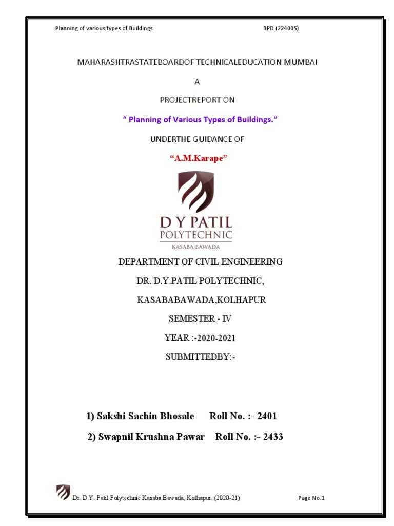 BPD Micro-Project | PDF | Building | Dormitory