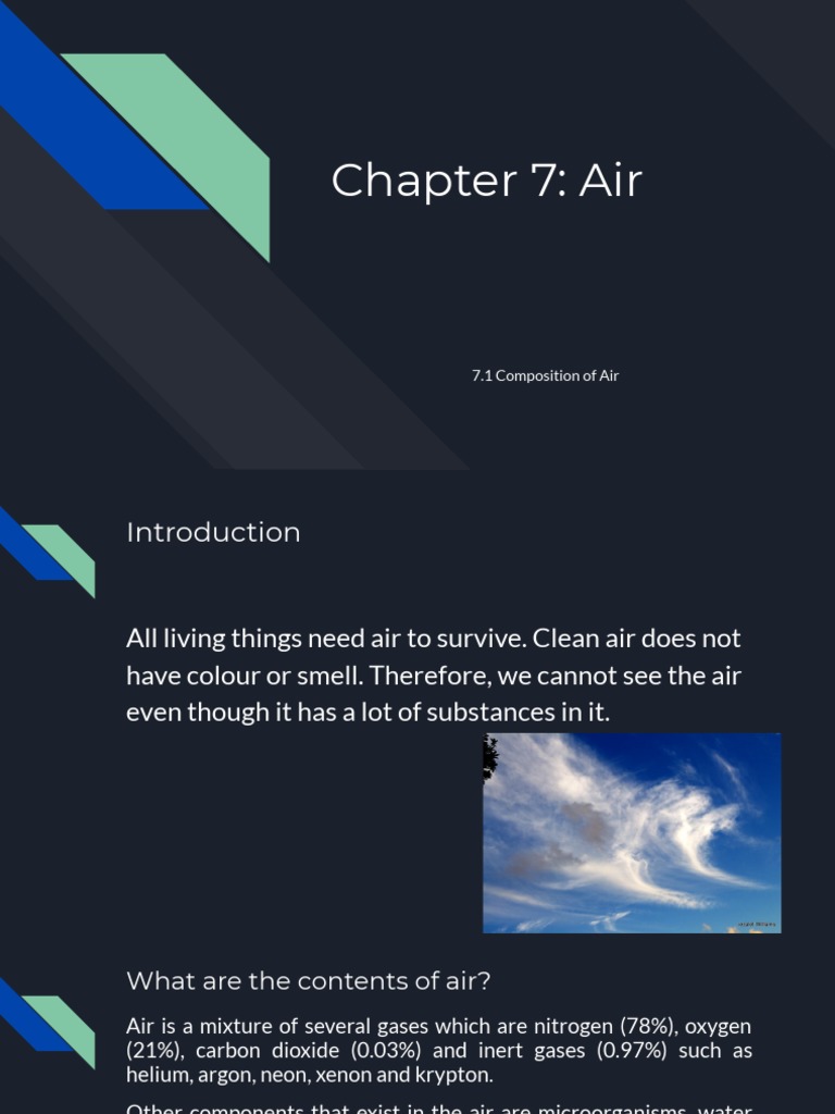 Chapter 7 Air | PDF | Atmosphere Of Earth | Fires