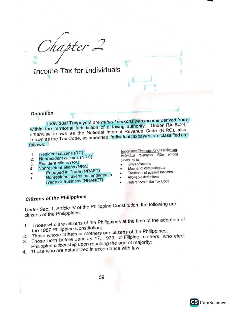 Chapter 2 Income Tax | PDF