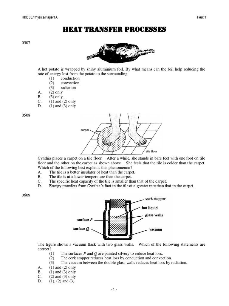 Heat Transfer Concepts in Physics | PDF | Heat Transfer | Heat
