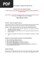 WFP Written Test Draft | PDF | Test (Assessment) | Cognition