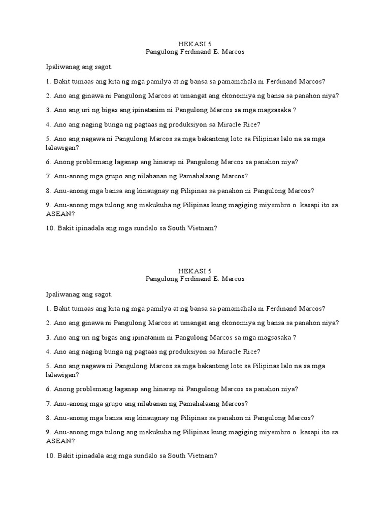 HEKASI 1-Marcos Time | PDF