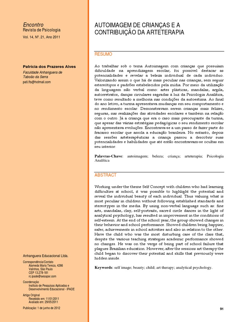 Autoimagem e Arterapia | PDF | Carl Jung | Arteterapia