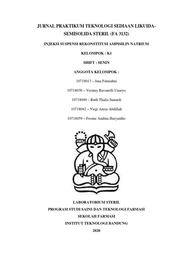 Injeksi Suspensi Rekonstitusi Ampisilin | PDF