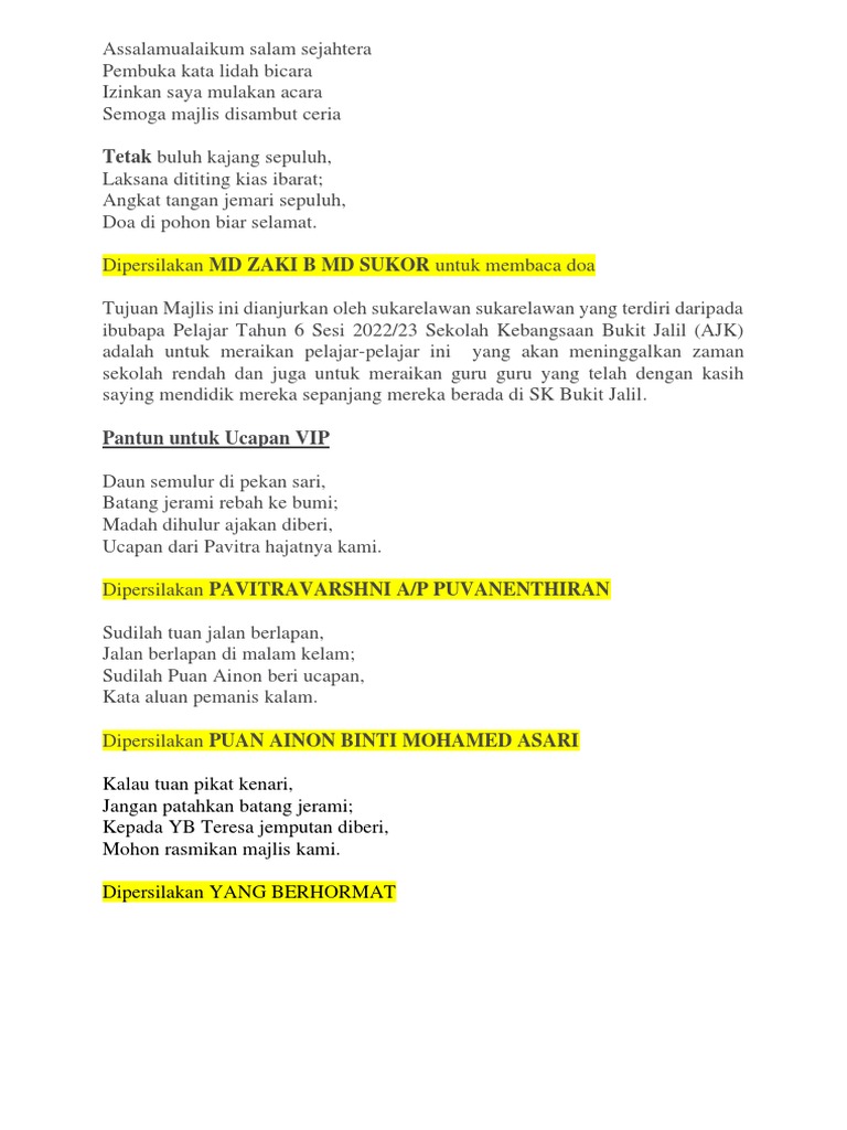 Tetak Buluh Kajang Sepuluh | PDF | Memasak, Makanan, & Anggur | Griya ...