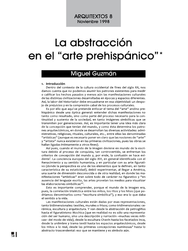 20 La Abstracción Del Arte Prehispánico Guzmán 2015 (1998) Arquitextos ...