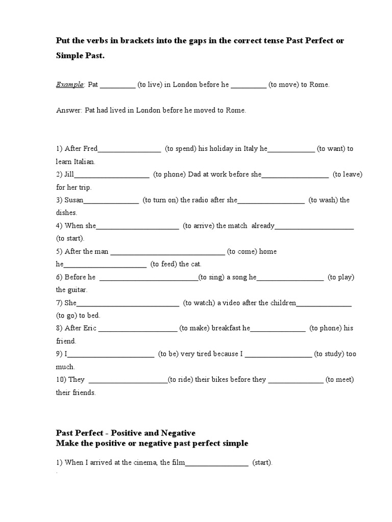 put-the-verbs-in-brackets-into-the-gaps-in-the-correct-tense-past