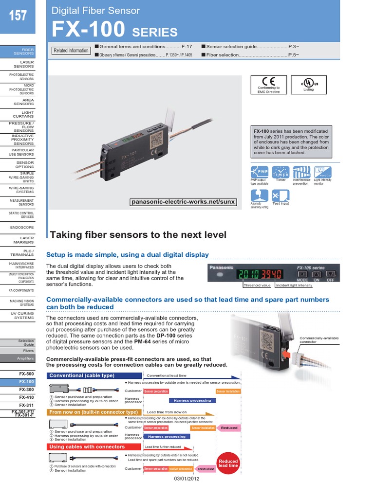 FX 100 Series en | PDF | Optical Fiber | Photoelectric Effect