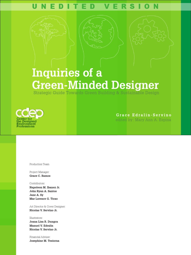 Inquiries of A Green-Minded Designer: Strategic Guide Towards Green ...