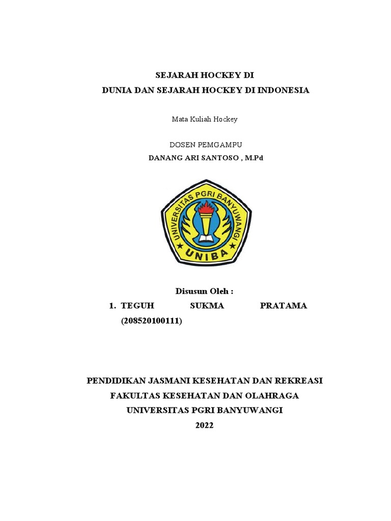 Sejarah Hockey | PDF | Olahraga & Rekreasi