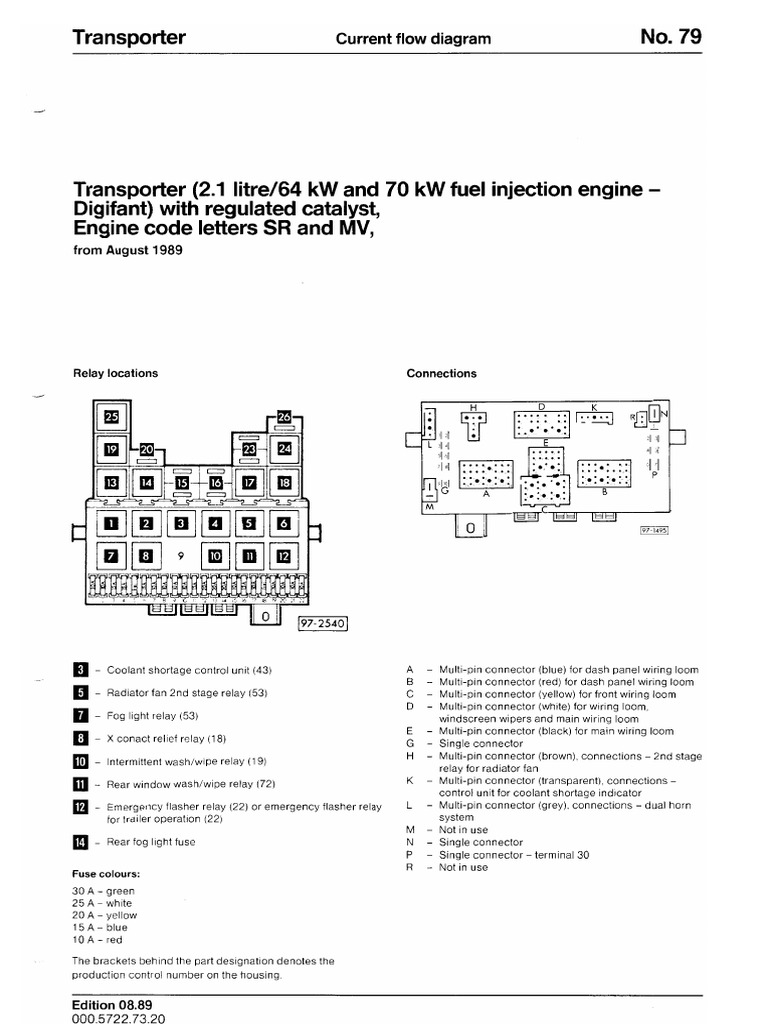 VW Transporter 80-92 SR SS MV | PDF