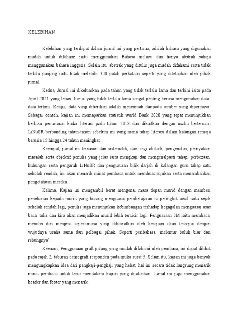 Kelebihan Dan Kekurangan | PDF