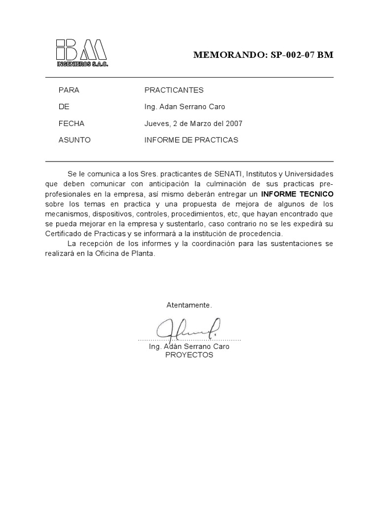 Memo SP-002-07-BM | PDF